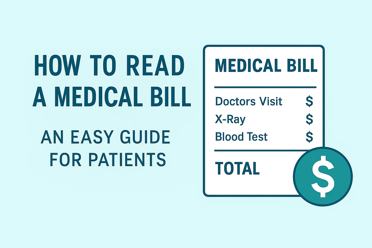 How to Read a Medical Bill: An Easy Guide for Patients - Orthopedic ...